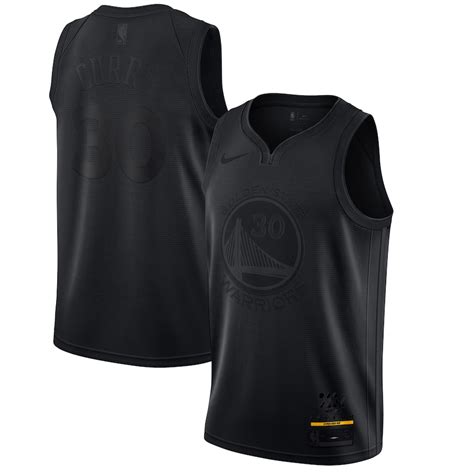Mens Golden State Warriors Stephen Curry Nike Black Mvp Swingman Jersey