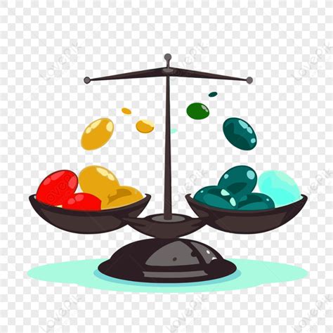 균형 클립 아트 균형 저울 가득 많은 다채로운 공 만화 벡터폰트식기 Png 일러스트 무료 다운로드 Lovepik