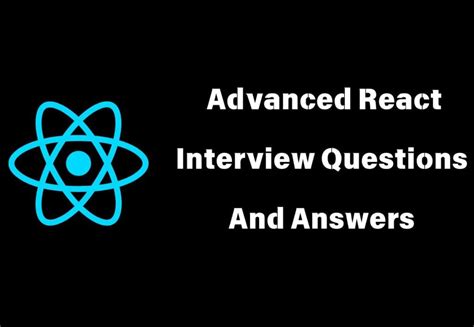 20 advanced react interview questions with hooks