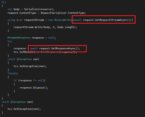 Using GetRequestStreamAsync And GetResponseAsync In Net 4 0 Portable