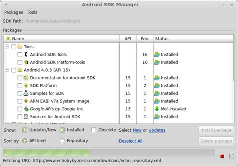 インストールが終わるとandroid Sdkフォルダーの中に