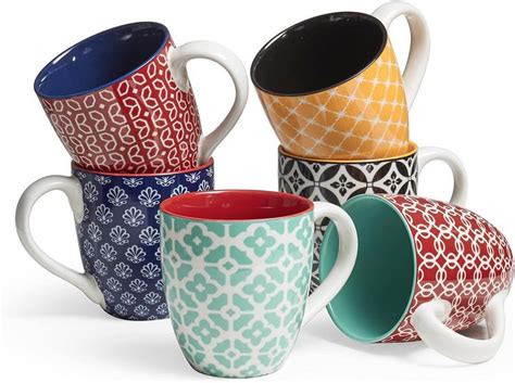 Dowan Becher Kaffeetassen Set Aus 6 550 Ml Porzellan Tasse Keramische
