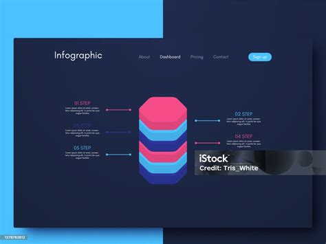 벡터 그래픽 인포그래픽은 6가지 옵션입니다 모바일 응용 프로그램 워크플로 레이아웃 다이어그램 배너 웹 디자인 6단계로 비즈니스 보고서를 만들기 위한 템플릿 0명에 대한 스톡