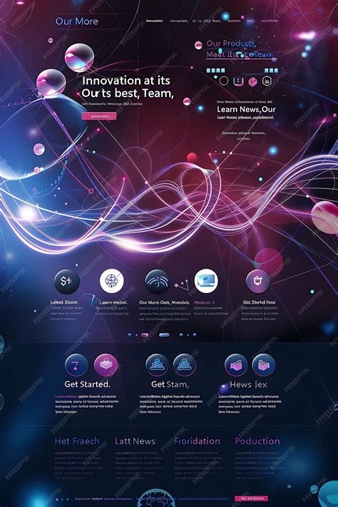 Dynamic Layout Web With Parallax Scrolling Effect Futuristic Figma Effect Layout Concept Poster