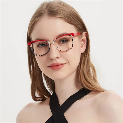 2021 Newly 2022 Blue Light Blocking Glasses Fashion Women Eye Optical Frames Tr90 Spring Temples