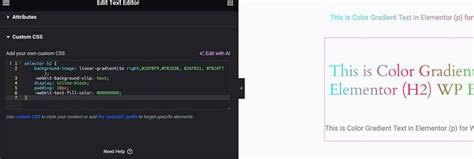How To Create Color Gradient Texts In Elementor 4 Easy Steps Wpbuilt
