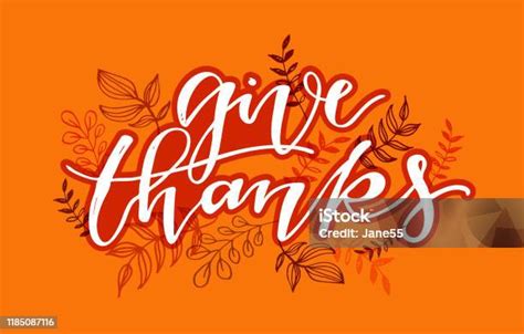 감사를 줘 행복한 추수 감사절 손으로 그린 엽서 템플릿 배너 11월에 대한 스톡 벡터 아트 및 기타 이미지 11월 가을 감사 Istock