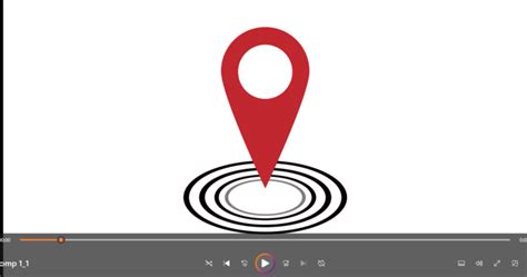 GPS Location Pointer Animated And Locator Icon On The White Background Video AE Template Free