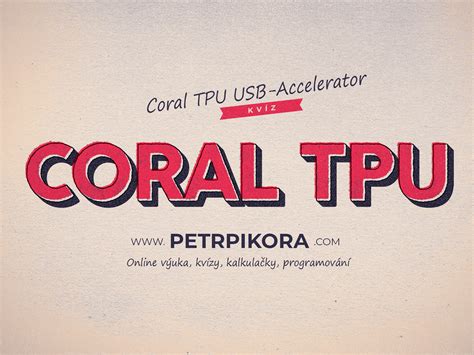 Google Coral TPU USB Accelarator PetrPikora