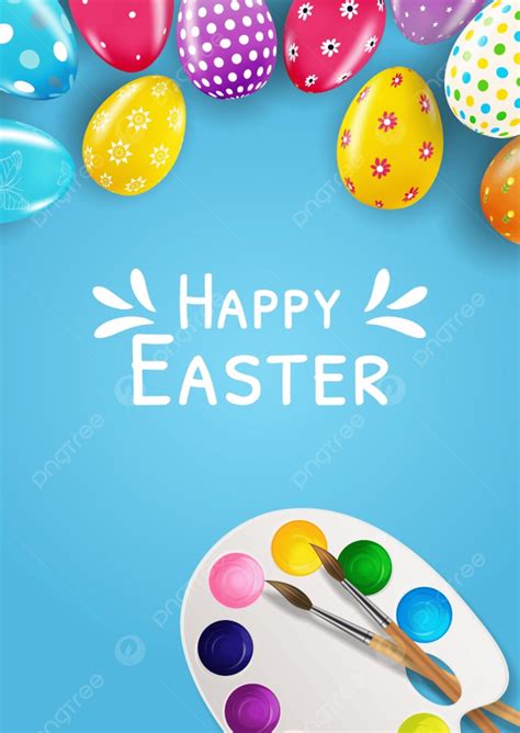 3d 현실적인 부활절 달걀 부활절 포스터 템플릿 템플릿 Psd 다운로드 디자인 자료 다운로드