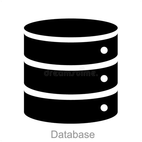 Database And Server Icon Concept Stock Illustration Illustration Of Database Storage 340428309