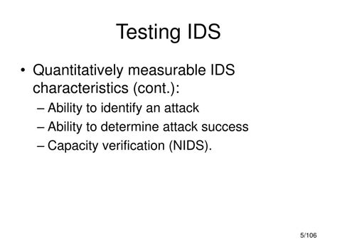 PPT Testing IDS PowerPoint Presentation Free Download ID