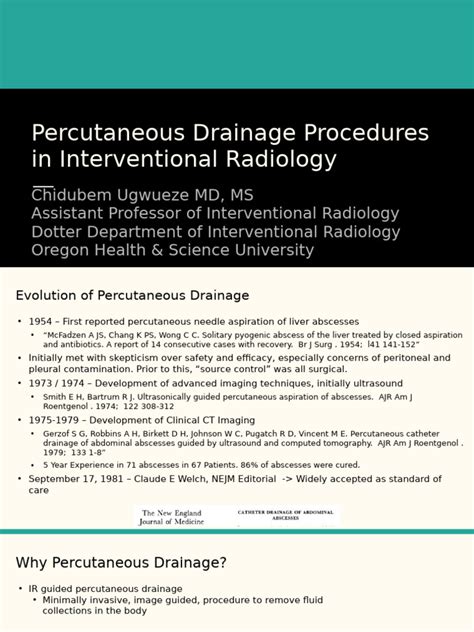 Percutaneous Drainage Procedures In Interventional Radiology Pdf Interventional Radiology