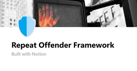 Brian Miller On Linkedin Repeat Offender Framework Notion