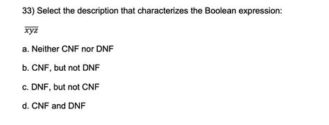 Answered 33 Select The Description That… Bartleby