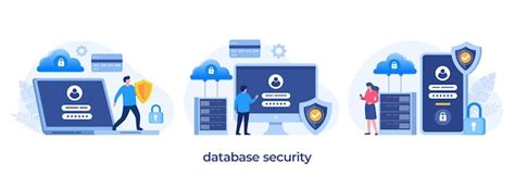 Premium Vector Database And Personal Data Security Cyber Data