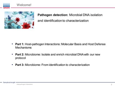 Host Pathogen Interactions Molecular Basis And Host Defense Pathogen Detection Webinar Series