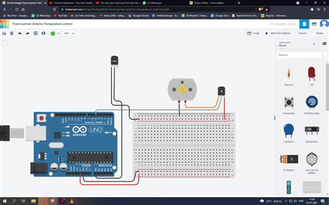 Temperature Controlled Dc Motor Arduino Tinkercad 4 Steps Instructables
