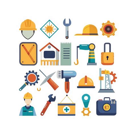 Premium Vector Construction And Tools Icons Set