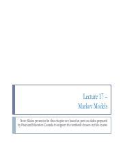 Lecture Markov Models Pdf Lecture Markov Models Note Slides Presented In This