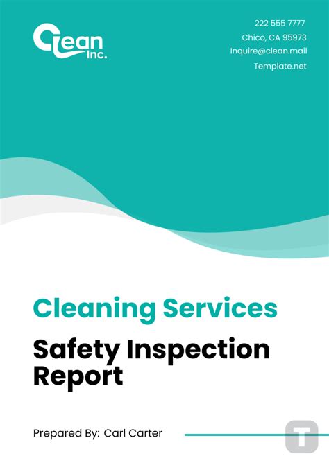 Free Cleaning Services Report Templates To Edit Online And Print