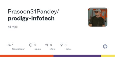GitHub Prasoon31Pandey Prodigy Infotech All Task
