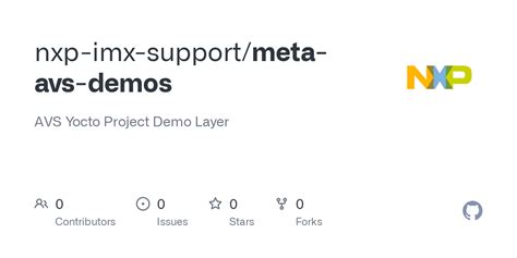 Github Nxp Imx Support Meta Avs Demos Avs Yocto Project Demo Layer