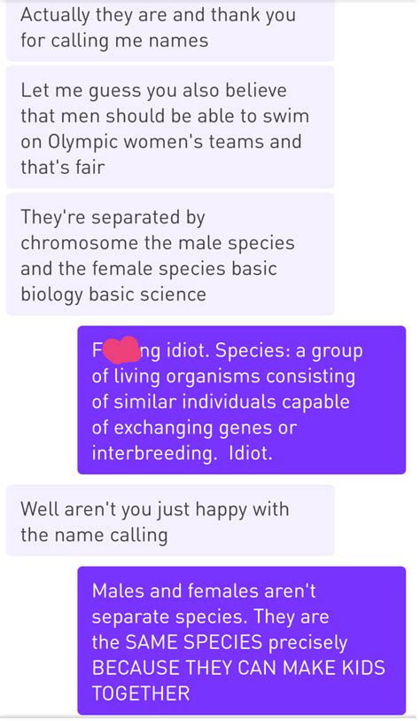 Our Sex Differences Make Us Separate Species R Arethecisok