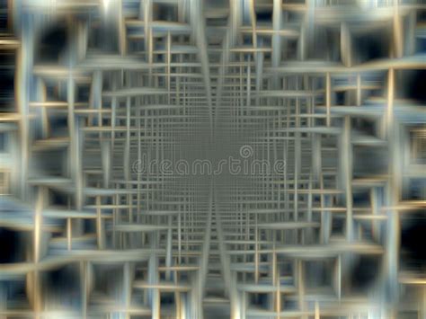 Abstract Grey Background Computer Graphics With Effect Of Depth Of
