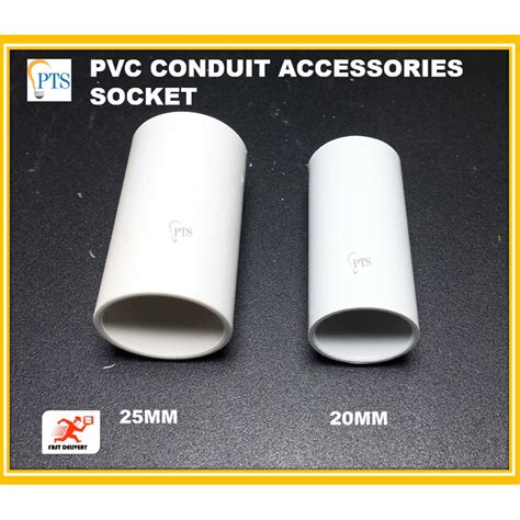 【100pcs】20mm 34 25mm 1 Pvc Conduit Accessories Socket