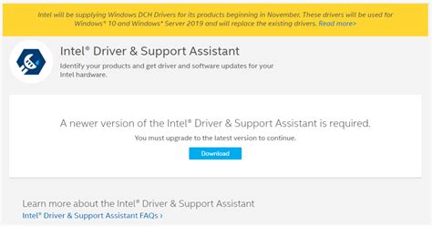 Intel Driver Support Assistant