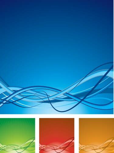 Abstract Template Brochure Design In Blue Vector Image