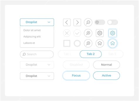 Premium Vector Software Ui Elements Kit