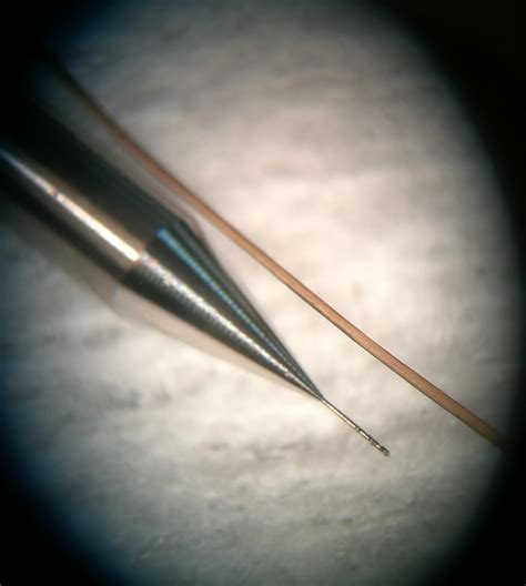 This Tiny Drill Bit Hair For Comparison Rspecializedtools