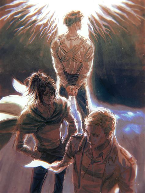 Levi Hange Zoe And Erwin Smith Shingeki No Kyojin Drawn By Amuii Danbooru
