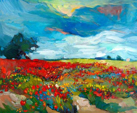 دانلود تصویر نقاشی دشت گل