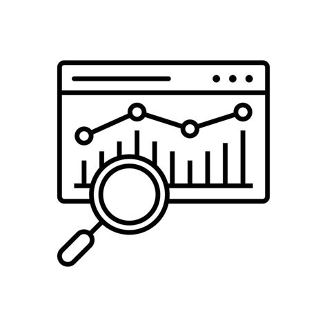 data analysis line icons illustration 47105571 vector art at vecteezy