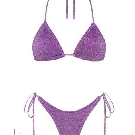 Triangl Purple Bikini Good Condition Size Xs In Depop