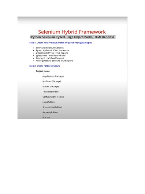 Pytest Folder Structure Pdf