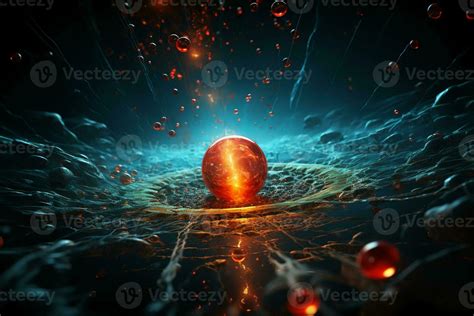 The View Of A Particle Beam From A Particle Accelerator Attacking Cancer Cells Ai Generative