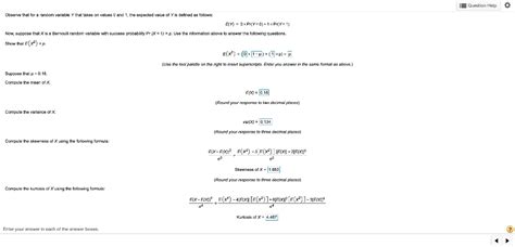 Solved Question Help Observe That For A Random Variable Y Chegg