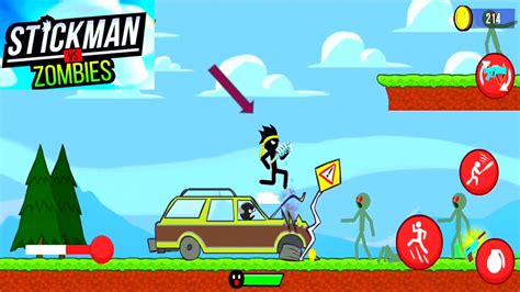 Stickman Vs Zombies Android Gameplay Action Youtube