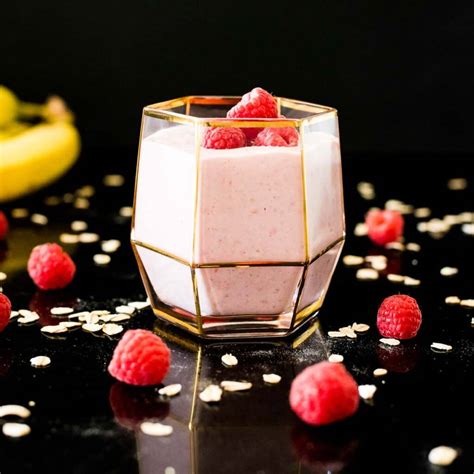 5 Minute Raspberry Oat Smoothie Renee Nicoles Kitchen