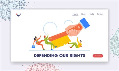 방문 페이지 템플릿을 다운스니징하는 직원 거대한 보스 손으로 사람들을 닦습니다 해고 팀 감축 해고 해고 감소에 대한 스톡 벡터 아트 및 기타 이미지 Istock