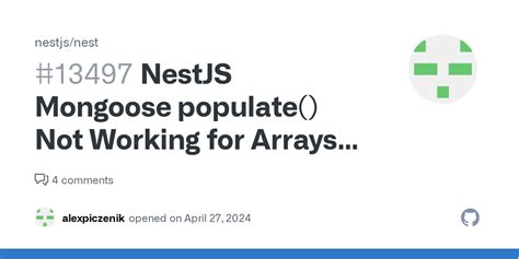 Nestjs Mongoose Populate Not Working For Arrays Of Objectids But