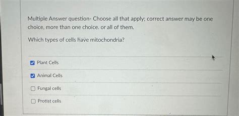 Solved Multiple Answer Question ﻿choose All That Apply