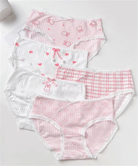 [🍸💝귀여운 토끼 당일출고🍸💝]사랑에 빠진 토끼 면 팬티 5종세트 외 모음전 에이블리