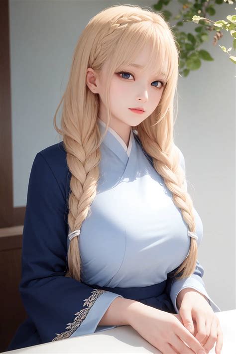 Ai Art Korean Blonde And Braid Idol By Kowaiihamster On Deviantart
