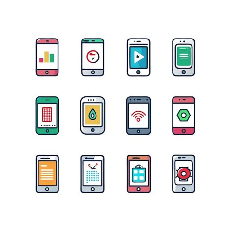 Premium Vector Technology And Electronics Icons Set Concept