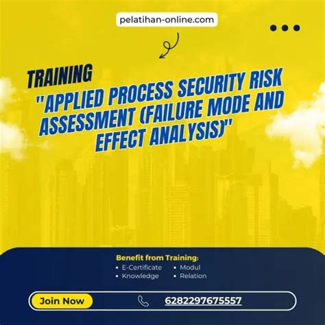 Pelatihan Applied Process Security Risk Assessment Pelatihan Online Terbaik Dan Terlengkap
